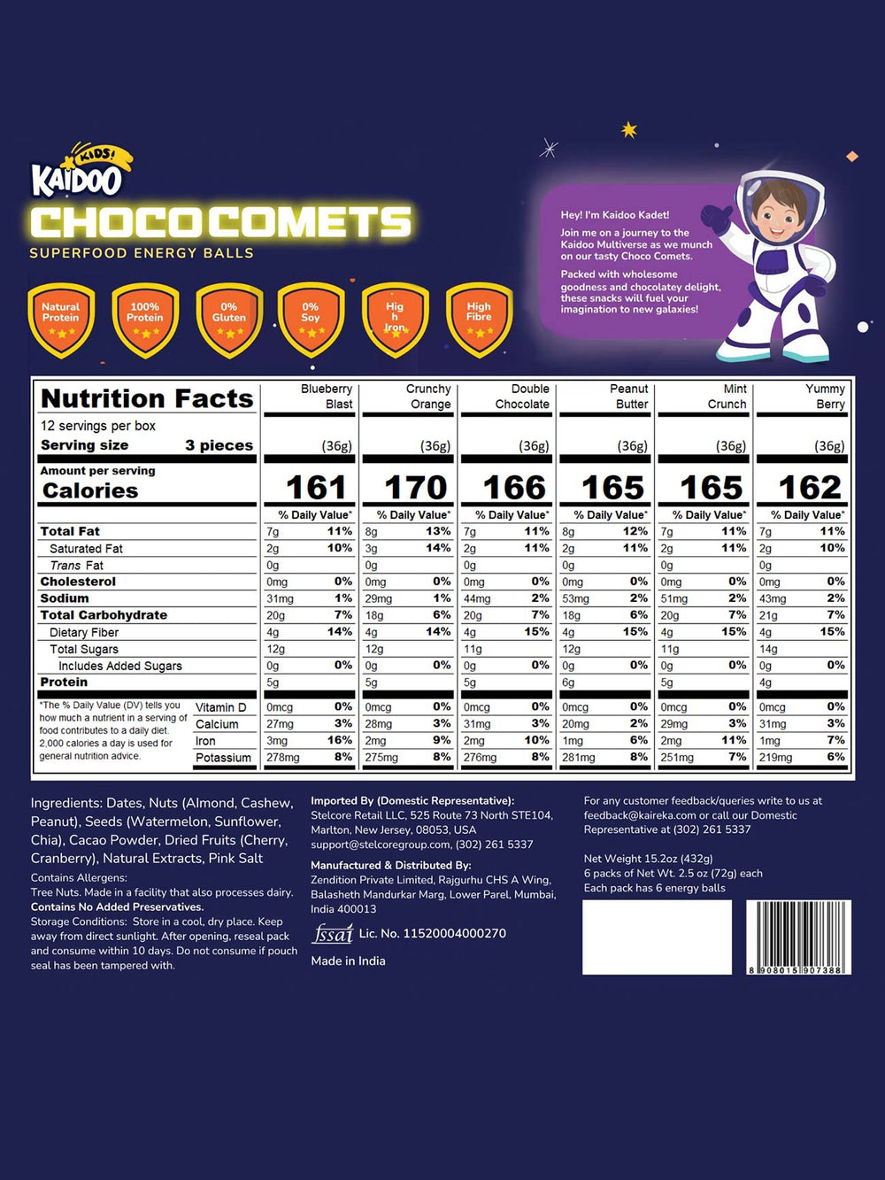 Choco Comets Energy Bites Variety Box – Kaidoo